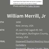 William Merrill Jr (1680–1740)