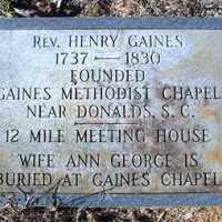 Rev Henry William Gaines (1737–1830)