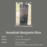 Hezekiah Benjamin Rice (1764–1860) • FamilySearch