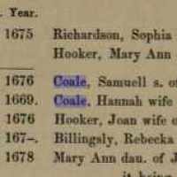 Samuel Cole (1676–1697) • FamilySearch