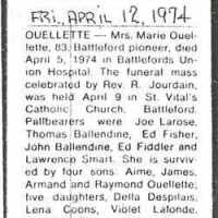 Marie Lavallee (1891–1974) • FamilySearch