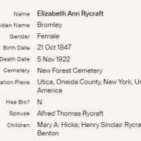 Elizabeth Ann Bromley (1847–1922) • FamilySearch