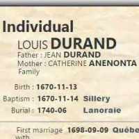Louis Durand (1670–1740) • FamilySearch