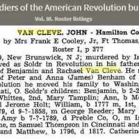 John Van Cleve (1749–1791) • FamilySearch