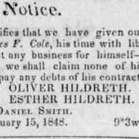 Oliver “Alex” Hildreth (1812–)