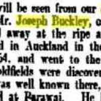 Joseph Buckley (1821–1900) • FamilySearch