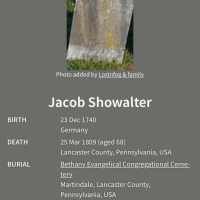 Jacob Lehman Showalter (1740–1809) • FamilySearch