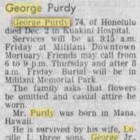 George Mauae Purdy Sr (1913–1986)