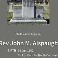 Rev John M Alspaugh (1802–1893)