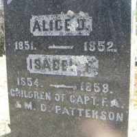 Alice D. Patterson (1851–1852) • FamilySearch