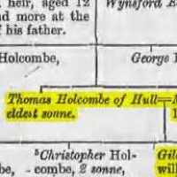 Thomas Holcombe of Hull (1526–1579) • FamilySearch