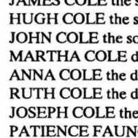 Martha Cole (1662–1711) • FamilySearch