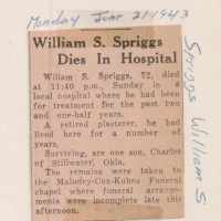 Wilson 'Willis' Shannon Spriggs (1871–1943)