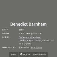 Benedict Barnham (1559–1598)