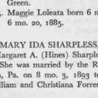Ida Mary Sharpless (1854–1929) • FamilySearch