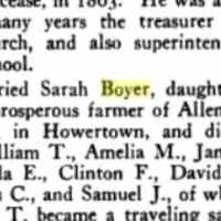 Sarah Ann Boyer (1819–1893) • FamilySearch