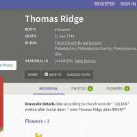 Thomas Briant Ridge (1705–1748)