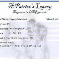 George Washington Morelock Sr. (1760–1832)