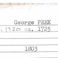 George Peek (1720–1808) • FamilySearch