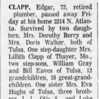 Edgar Clapp (1892–1965) • FamilySearch