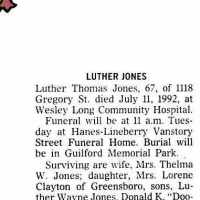 Luther Thomas Jones (1925–1992) • FamilySearch