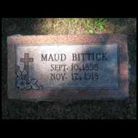 Maud J Bittick (1898–1918) • FamilySearch
