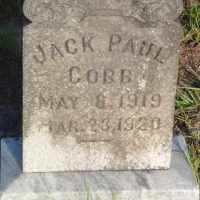 Jack Paul Cobb (1919–1920) • FamilySearch