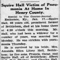 Squire Hall Sr. (1870–1931) • FamilySearch