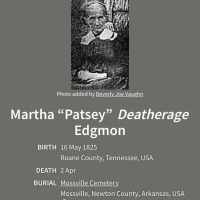 Martha Patsey Deatherage (1825–1905) • FamilySearch