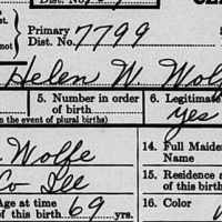 Helen W Wolfe (1891–1992) • FamilySearch