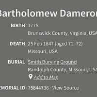 Bartholomew Dameron (1775–1847)