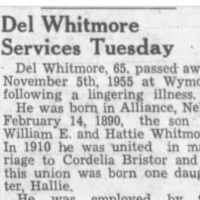 Delburn Leo “Del” Whitmore (1891–1955) • FamilySearch