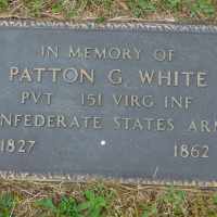 Pvt Patton Garrison White (1827–1862)