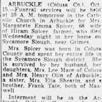 Emma Margaret Tate (–1953) • FamilySearch