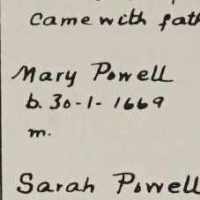 Mary Powell (1669–1729) • FamilySearch