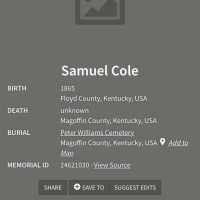 Samuel Cole (1863–1963) • FamilySearch