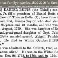 Sgt Daniel Betts III (1728–1820)