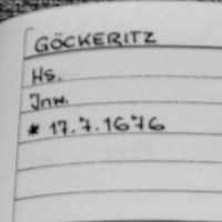 Hans Göckeritz (1676–) • FamilySearch