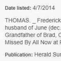Frederick George Henry Thomas OAM (1926–2014) • FamilySearch