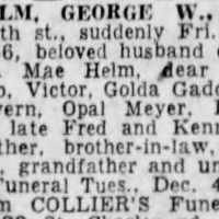 George William Helm (1887–1956) • FamilySearch