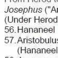 High Priest Boethus ben Hananeel (0079 BC–)