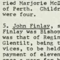 John Finlay Bishop of Dunblane, Thane of Glentilt (1356–1445)