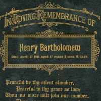 Henry Bartholomew (1878–1905) • FamilySearch