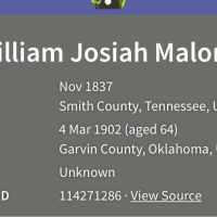 William Josiah Malone (1837–) • FamilySearch