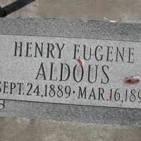 Henry Eugene Aldous (1889–1890) • FamilySearch