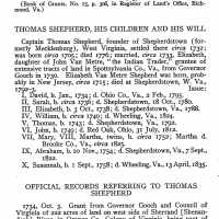 Thomas C Shepherd II (1743–1793) • FamilySearch