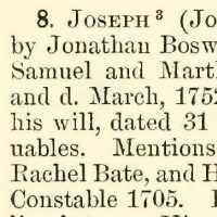 Joseph Bates Jr (1660–1713) • FamilySearch