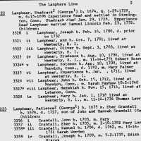 Experience Lanphere (1709–1752)