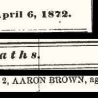 Aaron Brown (1816–1872) • FamilySearch