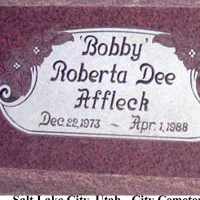 Roberta Dee Affleck (1973–1988) • FamilySearch